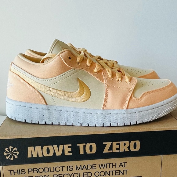 Nike | Shoes | Air Jordan Sneakers In Orange And Cream | Poshmark